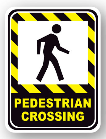 DuraStripe - Rectangular Safety Signs / Pedestrian Crossing | wsl ...