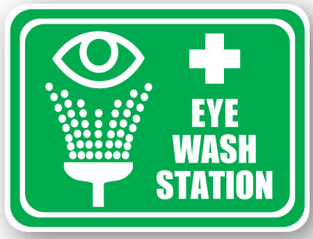 DuraStripe - Rectangular Safety Signs / Eye Wash Station | wsl ...