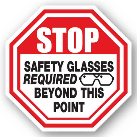 DuraStripe - Stop Signs / Stop Safety Glasses | wsl-warehouse-system