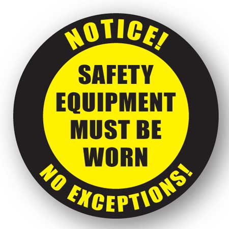 DuraStripe - Circular Safety Signs / Safety Equipment Must | wsl ...