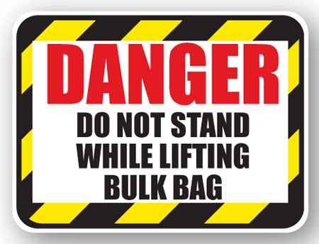 DuraStripe - Rectangular Safety Signs / Danger Do Not Stand While ...