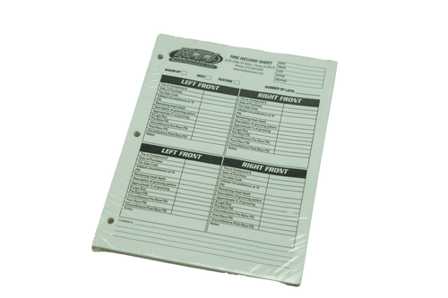 Tire Record Sheets | bobharrisent