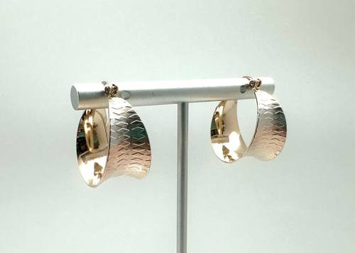 H325 Tri color Concave Hoops | handandmind