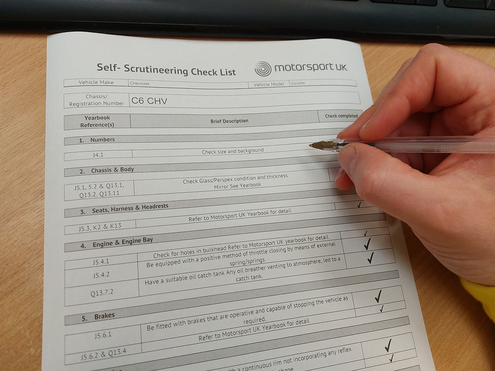 Pre-race checklist (new!)