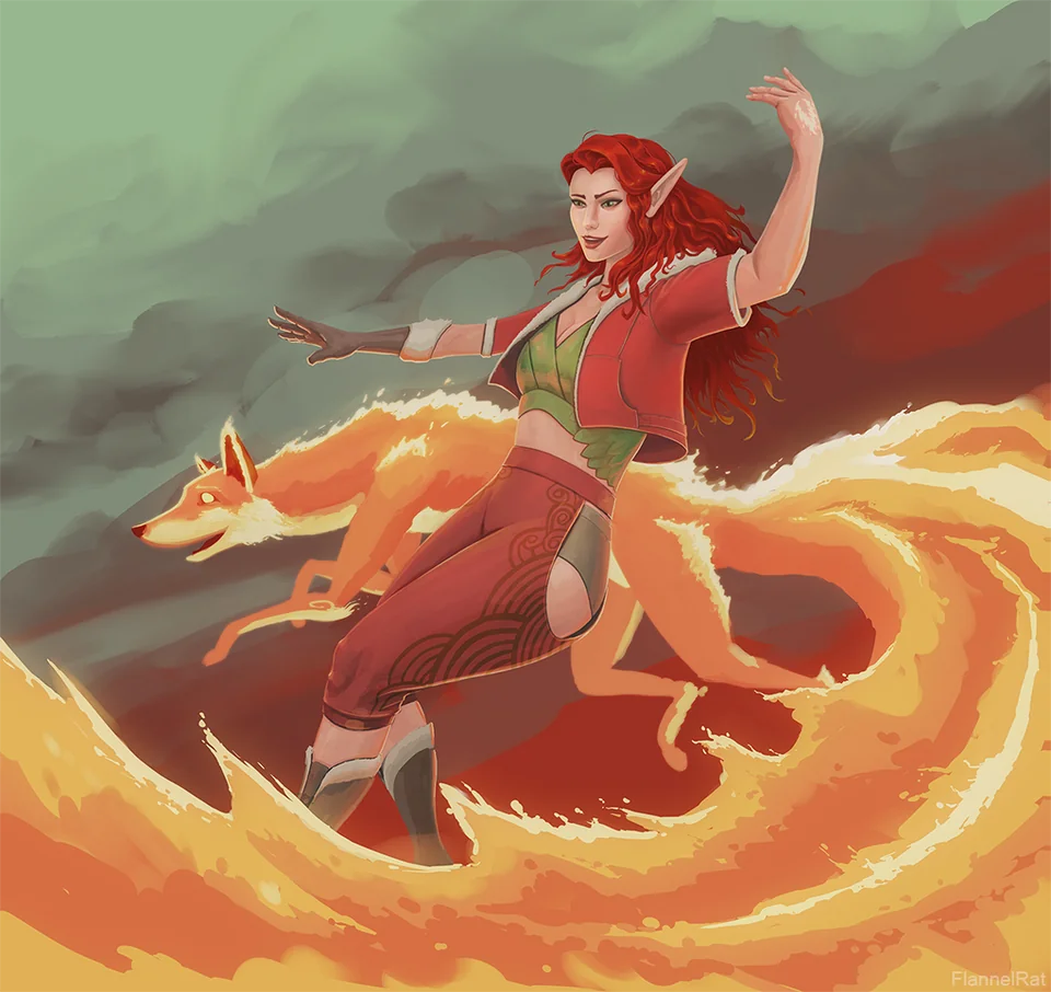 Can you make a 5e Wildfire Druid in Pathfinder 2e?
