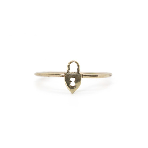 GOLD LOCK RING | Acanthus Jewelry
