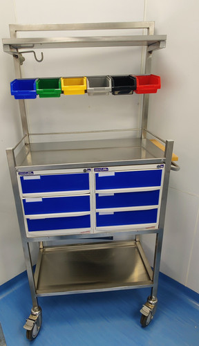 Crash Cart Trolley Full SS | HONMED