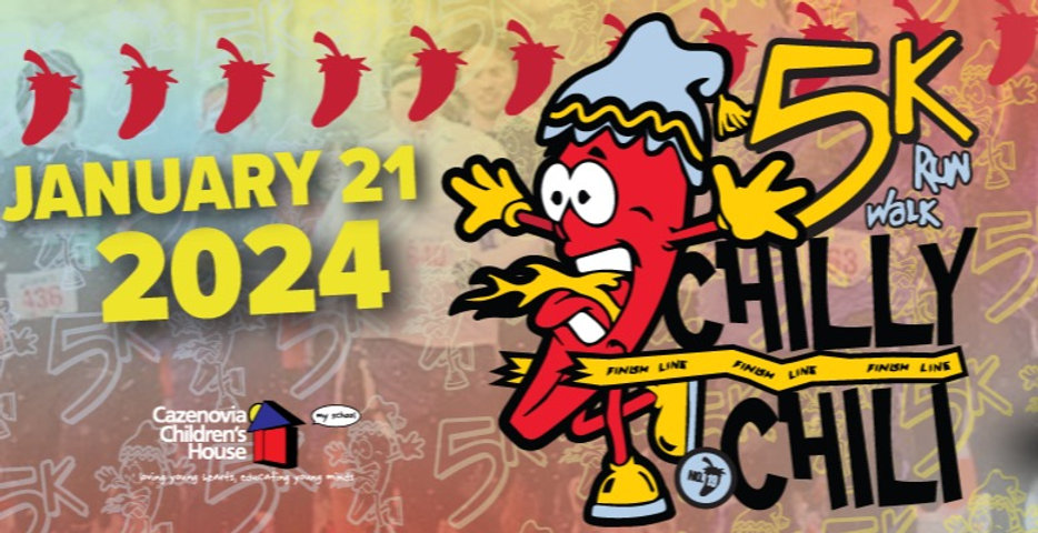 Proud Community Partners For The 19th Annual Chilly Chili 5K