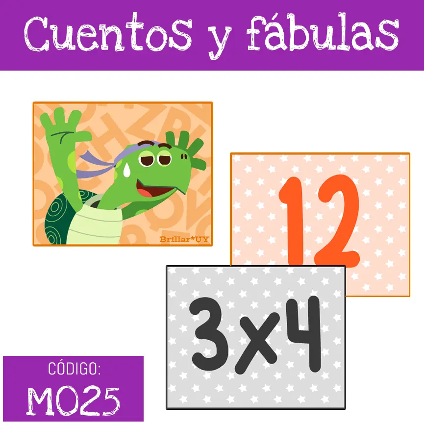 Memory: Tablas de multiplicar (Personajes del CLE) | BrillarUY