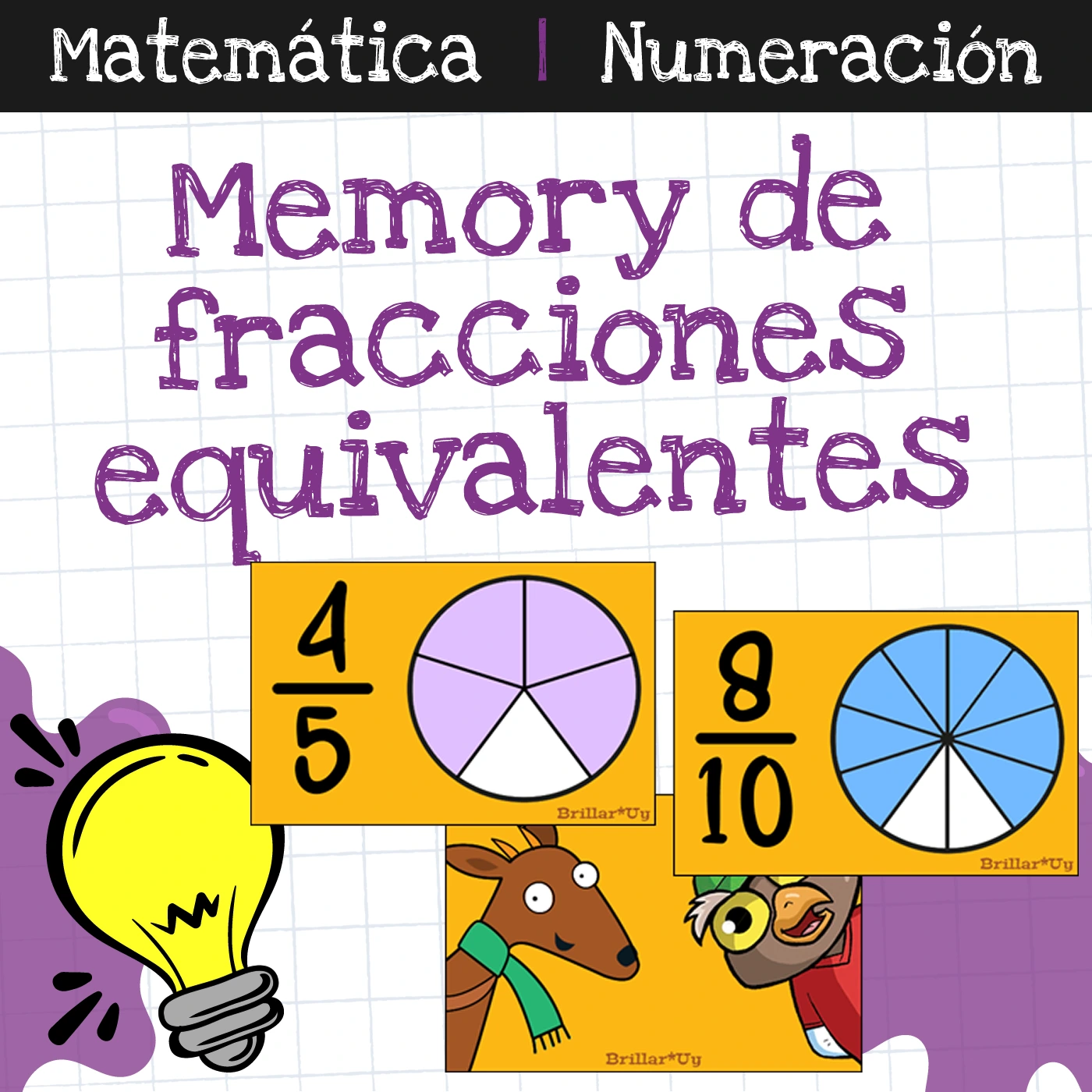 Memory de fracciones equivalentes | BrillarUY
