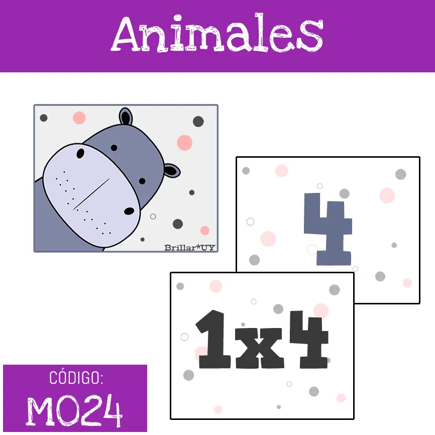 Memory: Tablas de multiplicar (Personajes del CLE) | BrillarUY