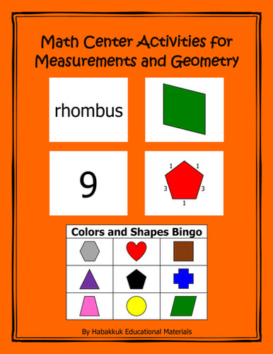 Math Center Activities for Measurements and Geometry | Mysite