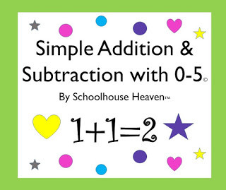 Simple Addition & Subtraction with 0-5 Workbook | schoolhouseheaven