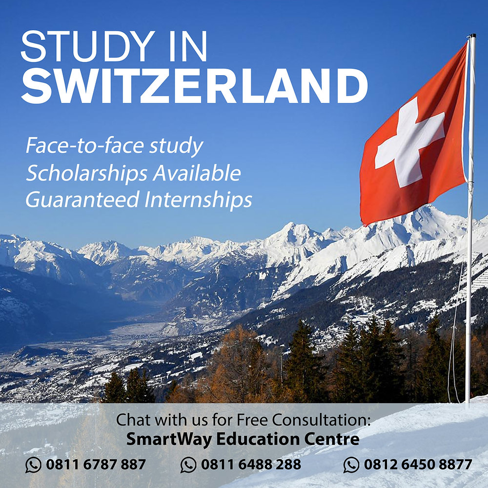 Study in Switzerland! Face-to-face study!