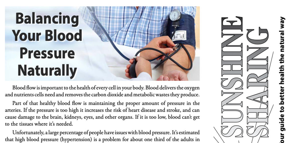 Sunshine Sharing: Balancing Blood Pressure, POWERbeets, X39 Stem Cell ...