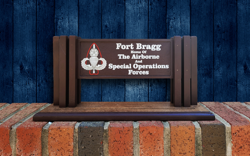 Fort Bragg Challenge Coin Display -Custom Fort Bragg Military Sign ...
