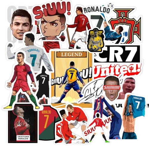 Cristiano Ronaldo Sticker Set | Pack Of35 | Stickerfever.in