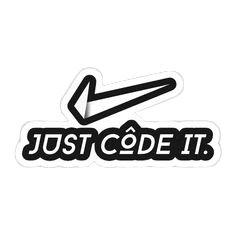 Just Code It Sticker | Stickerfever.in