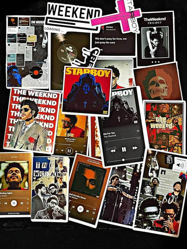 Weeknd Aesthetic Sticker Set | Pack Of 32 | Stickerfever.in