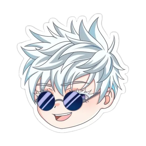 Cute Gojo Sticker | Stickerfever.in