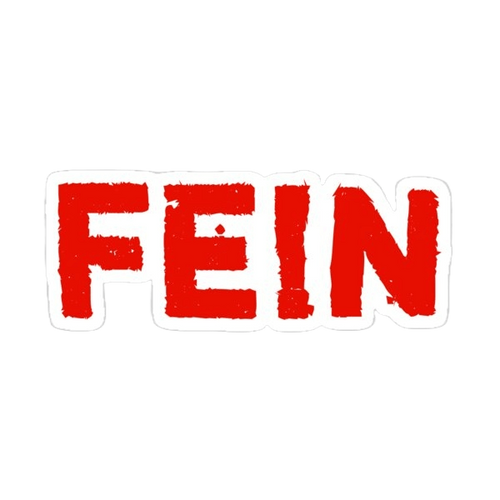 FEIN Typography Sticker | Stickerfever.in