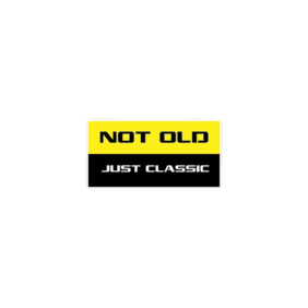 Not Old Just Classic Sticker | Stickerfever.in