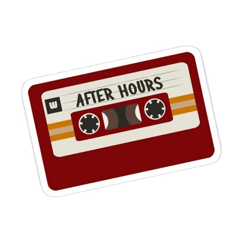 After Hours Cassette Tape Sticker | Stickerfever.in