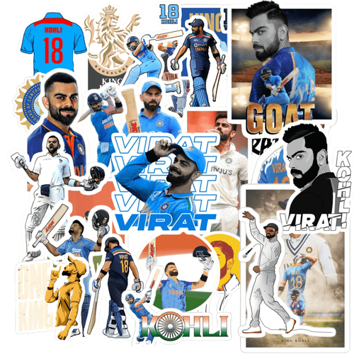 Virat Kohli Sticker Set | Pack Of 35 | Stickerfever.in