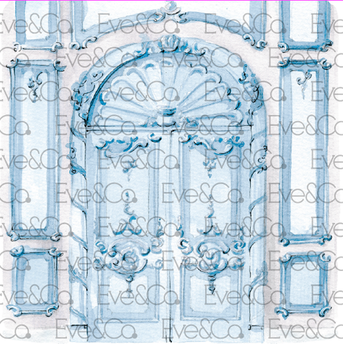 Provincial Gate Backdrop: BLUE | eveandco