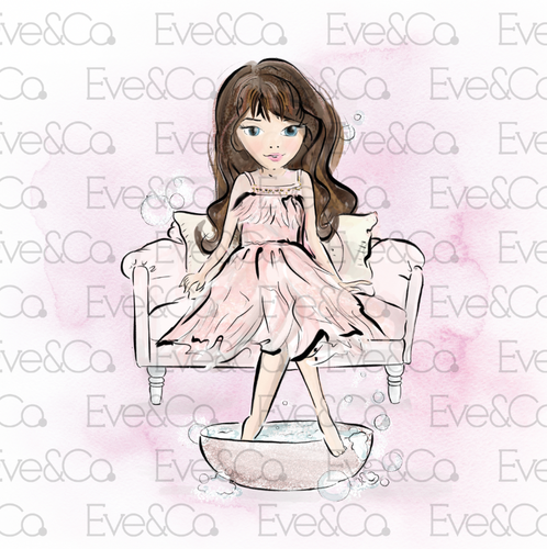 Pamper Spa Princess Illustration | eveandco