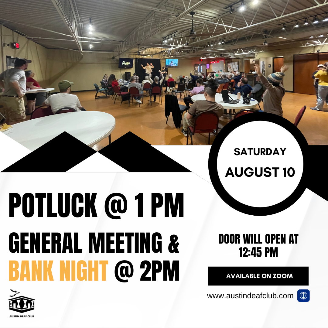 Potluck & General Meeting | Austin Deaf Club