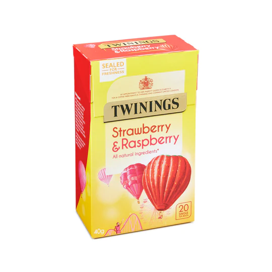 Twinings Strawberry and Raspberry Tea Bags | Kettle's Boiled