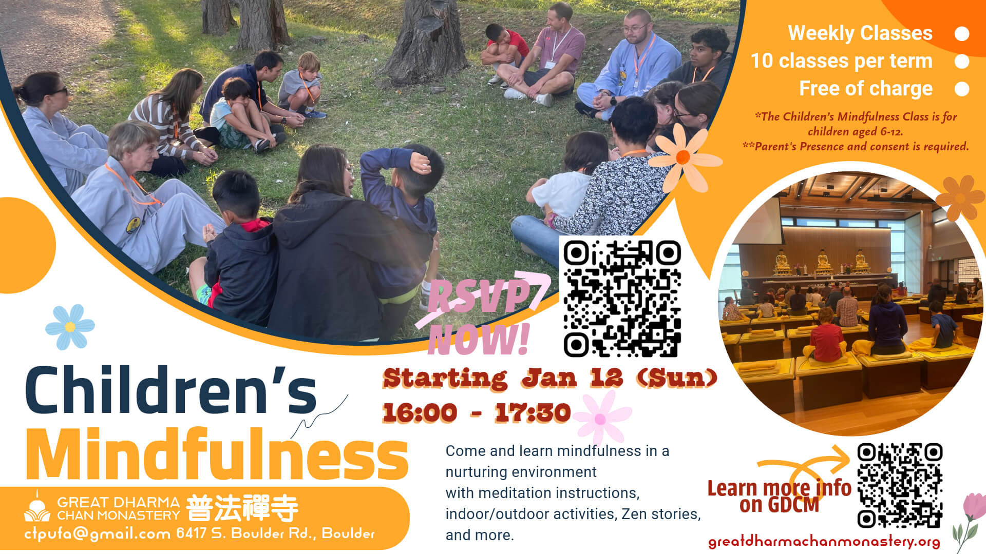 Welcome new students! Children’s Mindfulness | GDCM - Chung Tai