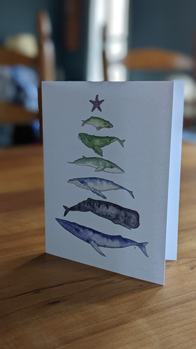 Whales Holiday Tree | Ben N Ink