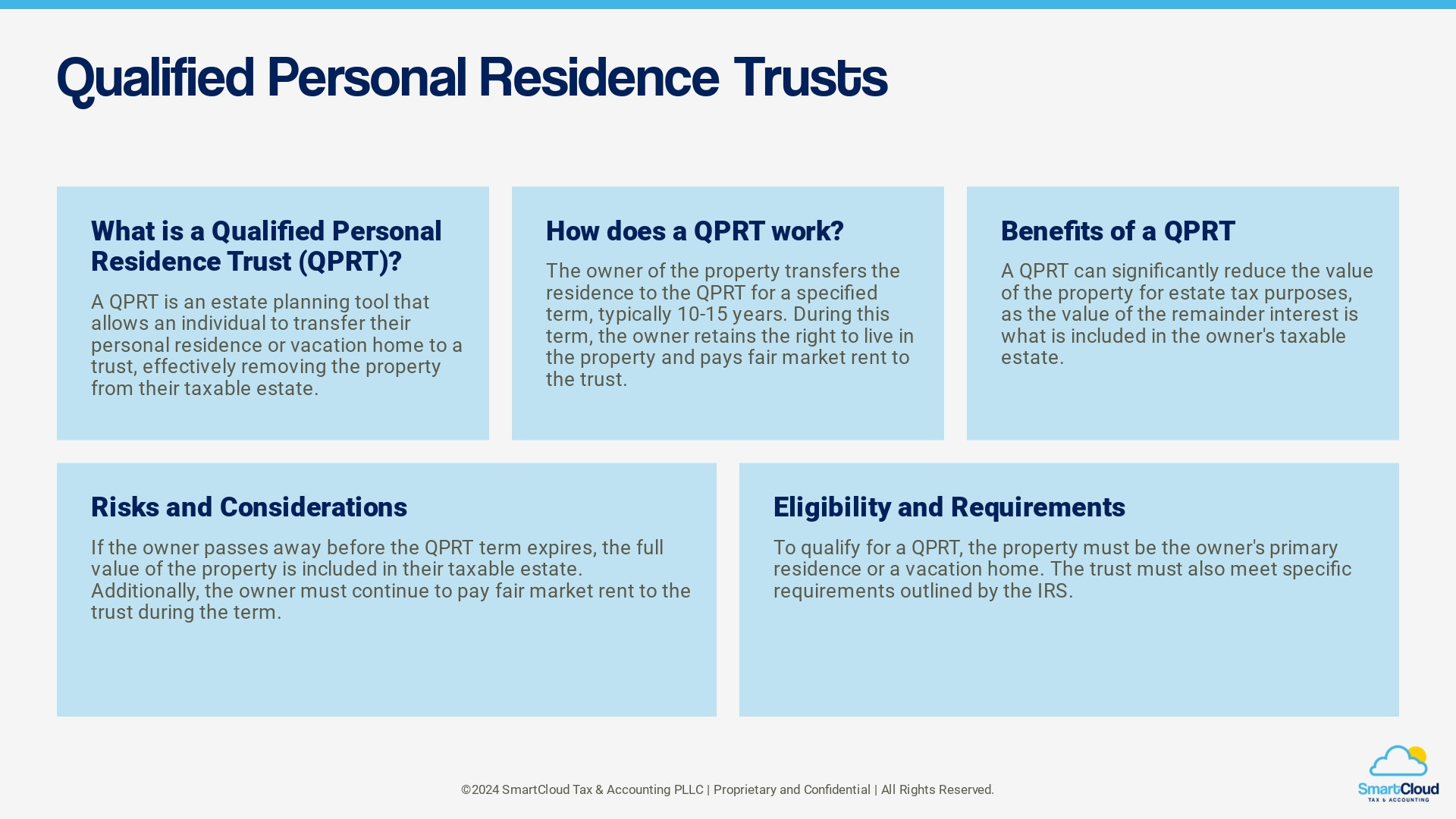 Qualified Personal Residence Trust | SmartCloud Tax