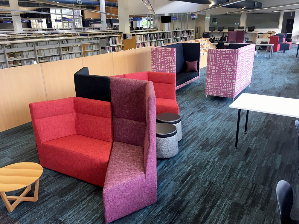library acoustic seating
