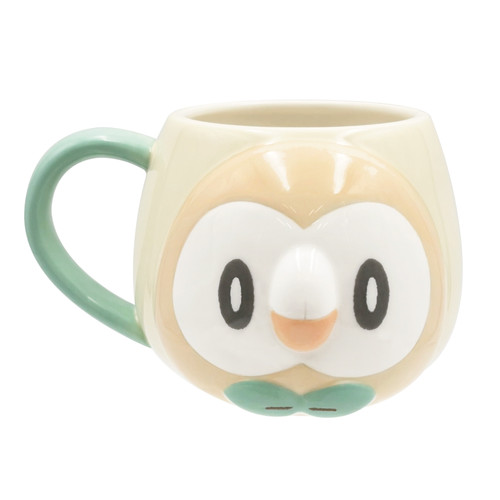 Pokemon PokePeace Rowlet Face Mug | NYC Plushie Shop