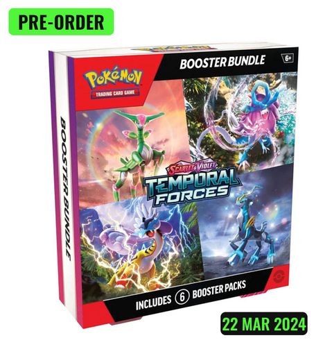 Pokemon: Scarlet & Violet 5 - Temporal Forces | Booster Bundle (6 Packs) | Fomo Cards