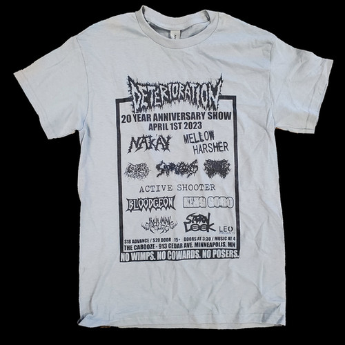 Deterioration - 20 Year Anniversary Show shirt | Shattered Dreams