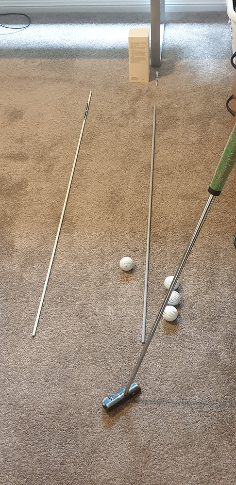 Golf Practice During The Cyclone