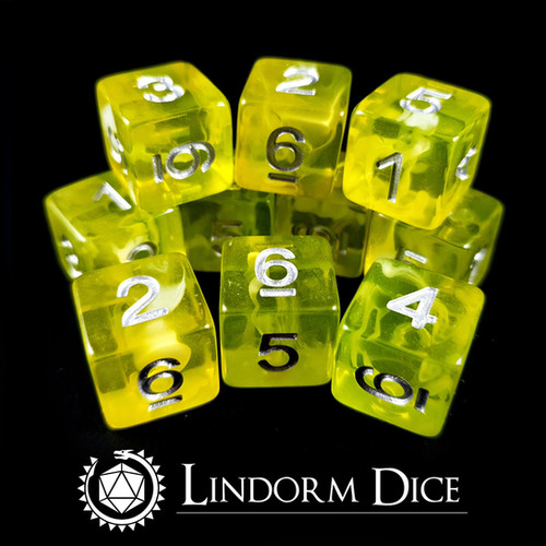 Fen fire D6 pack -Norse mythology dice - 11pcs | LindormDice