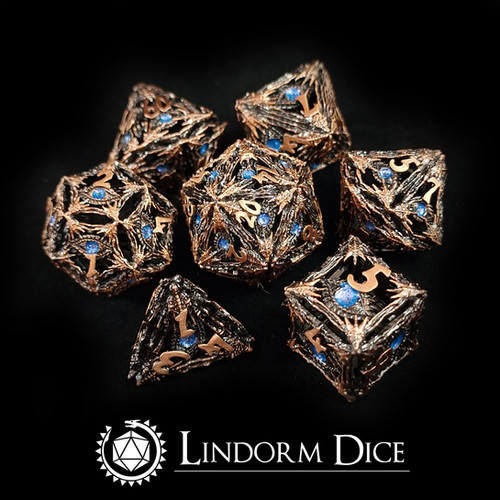 Perceive secrets - copper/blue | LindormDice