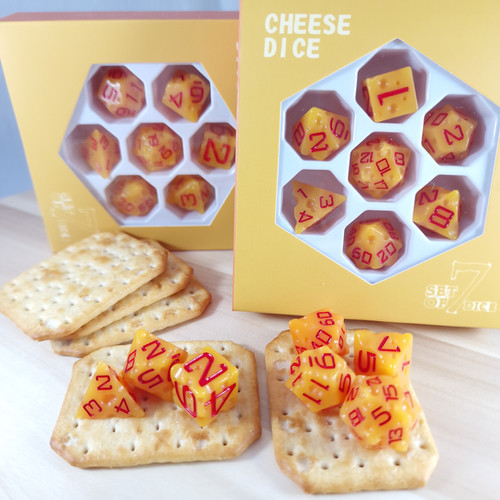 Cheese dice - resin | LindormDice