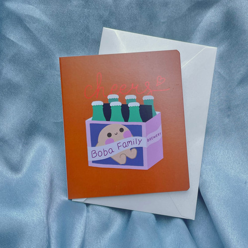 Cheers greeting card | The Boba Family