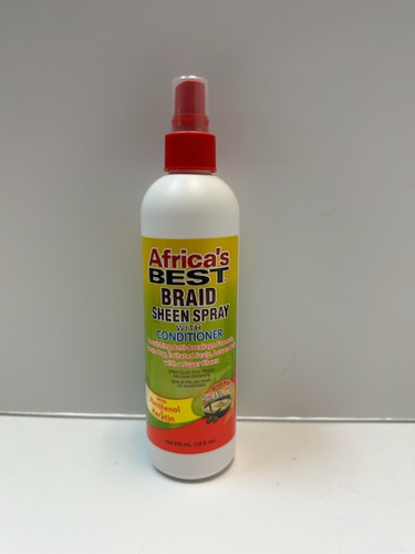 Africa's best braid sheen spray with conditioner 12 oz | Wonderful ...