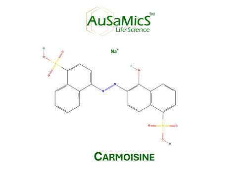 Carmoisine (Azorubine; Food Red 3, E122), Chromotrope FB (C.I. 14720 ...