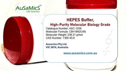 HEPES Buffer – High-Purity Molecular Biology Grade | AuSaMicS