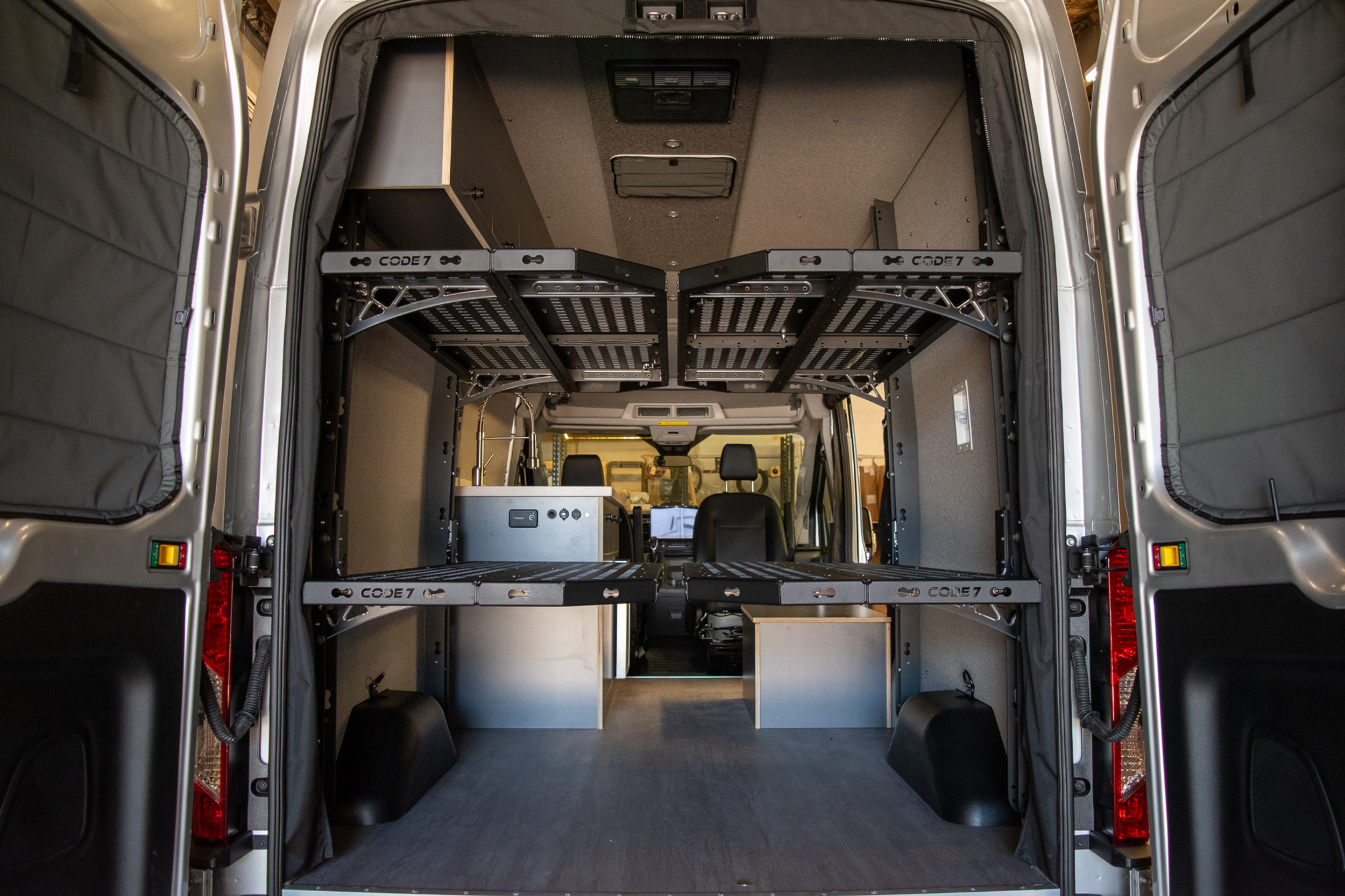 Code 7 Adjustable Van Bed System for Transit & Sprinter | Paradigm Van ...