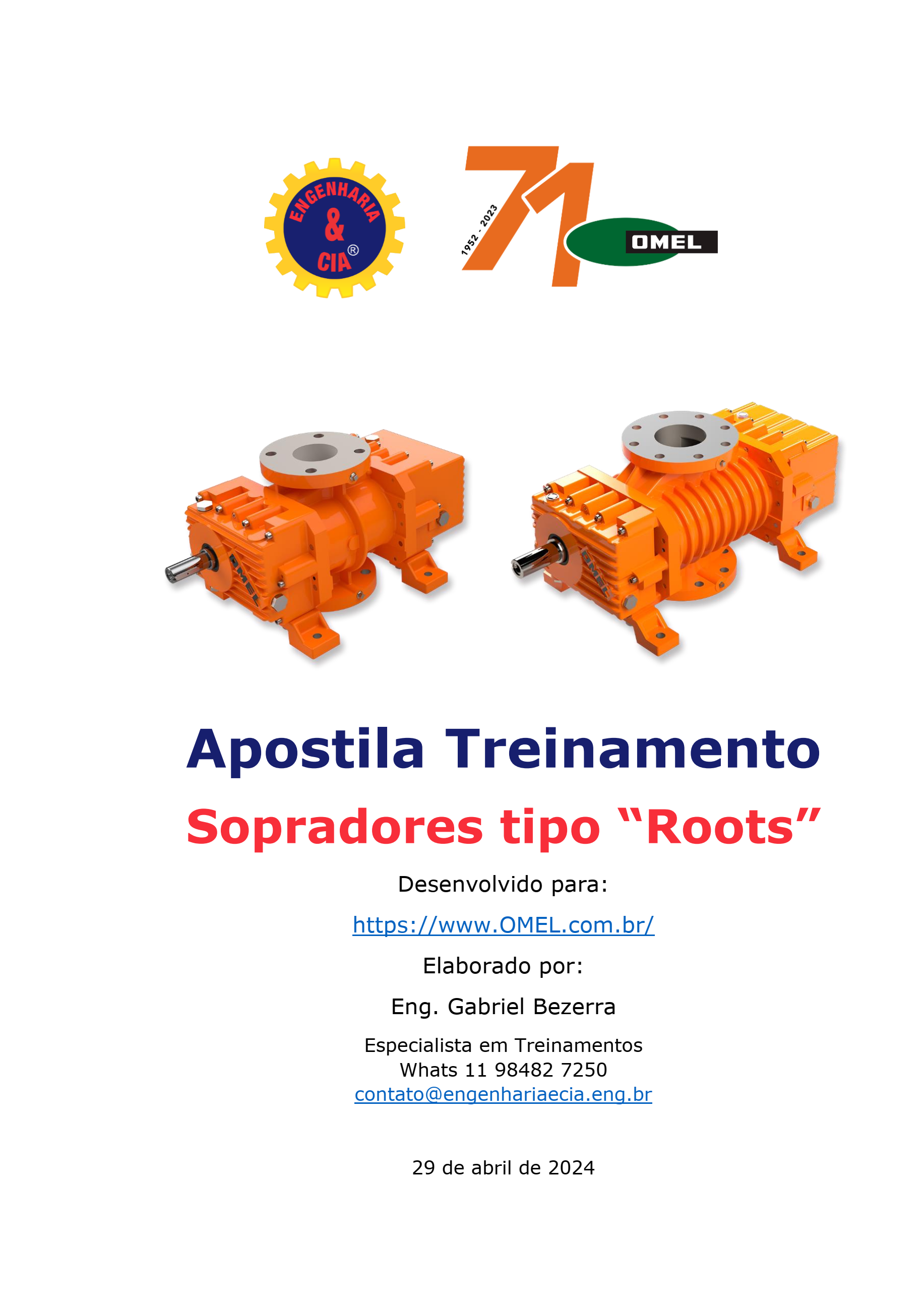 OMEL SOPRADORES ROOTS E BOMBAS DE VÁCUO DE LÓBULOS | Engenharia e Cia