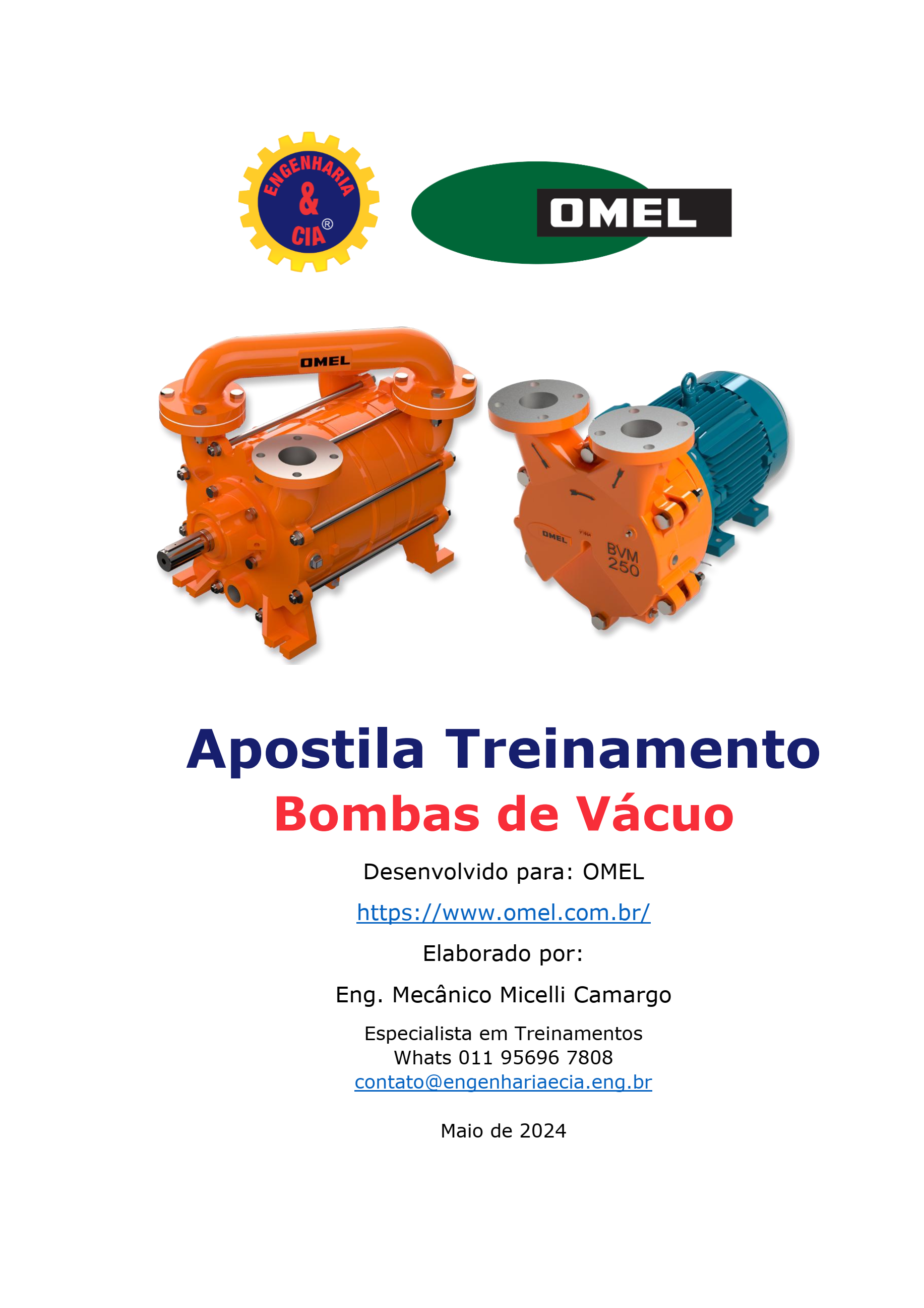 OMEL BOMBAS DE VÁCUO DE ANEL LÍQUIDO | Engenharia e Cia